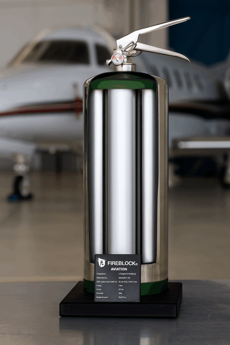 FIREBLOCK AVIATION MECHANICAL EXTINGUISHING DEVICE – Fireblock